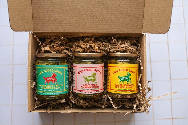 The Triple Pickle - Gift Box – Goat Rodeo Goods